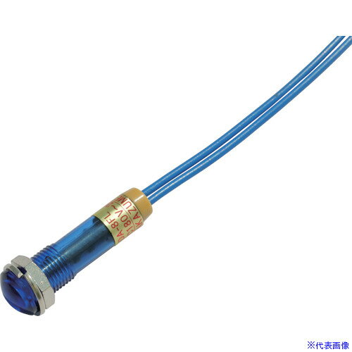 オレンジブック トラスコ中山　TRUSCOサカヅメ LED表示灯 DA−8FL (AC/DC100V接続) Φ8 青 〔品番:DA8FLACDC200VB〕[ 注番:7888546]特長●抵抗器内蔵の高輝度LED表示灯です。●AC/DC20...