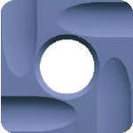 オレンジブック トラスコ中山　TRUSCO富士元 座ぐりカッターフェイス加工用Sタイプ精密級チップ 超硬K種 TiAlN NK8080 〔品番:S32GUR〕[ 注番:7967705]特長●フェイス加工のできるチップです。用途●フェイスミル...