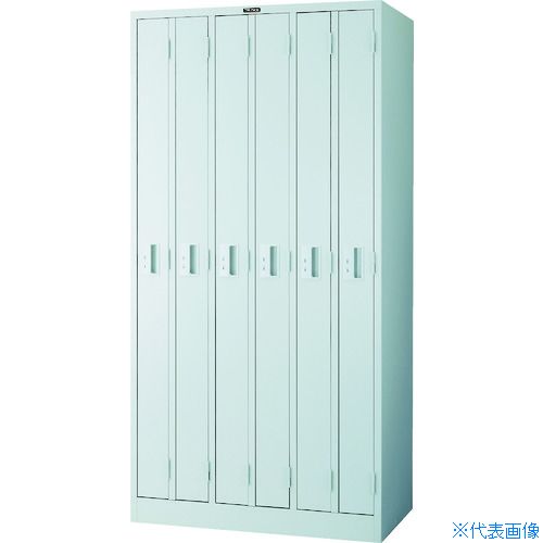 オレンジブック トラスコ中山　TRUSCOTRUSCO スリムロッカー 6人用 900X515XH1790 W色 〔品番:WL6S〕[ 注番:7993943]特長●省スペースで、より多くの方のロングコートなどが収納できます。仕様●間口(mm...