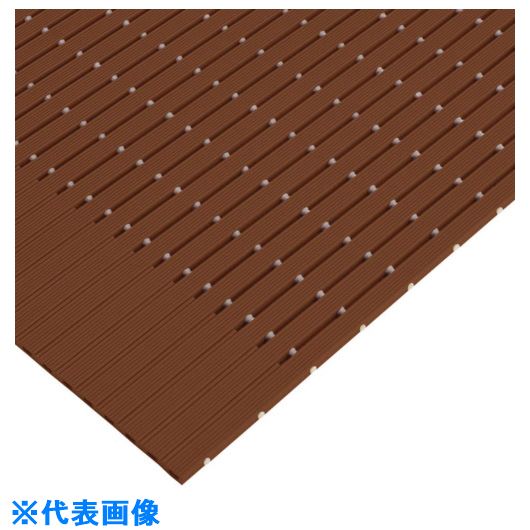 オレンジブック トラスコ中山　TRUSCOミヅシマ ストレートラインマット 7mm 別注計算 ブラウン ブラウン 〔品番:401015〕[ 注番:8020197]特長●設置場所を限定しない多機能マットです。●退色性●耐摩耗性●耐寒●耐熱に優...