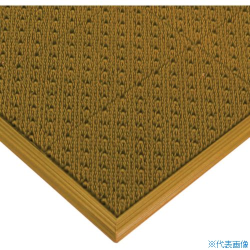 オレンジブック トラスコ中山　TRUSCOミヅシマ エルバーマット 510×810mm ゴールドブラウン 〔品番:4020390〕[ 注番:8021070]特長●シャープな葉先でゴミを取り除く事が可能です。●長期使用に耐える弾力性効果と耐重...