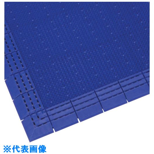 オレンジブック トラスコ中山　TRUSCOミヅシマ ニューエルバーマット 900×1200mm ブルー 〔品番:4021250〕[ 注番:8021082]特長●シャープな葉先でゴミを取り除く事が可能です●水はけがよいスノコ形状で優れたメンテ...
