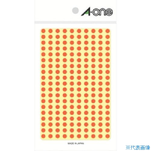 オレンジブック トラスコ中山　TRUSCO3M エーワン[[TM上]] カラーラベル 丸型 5mmΦ 橙 (9枚入) 〔品番:07065〕[ 注番:8066584]特長●豊富なカラーで識別に便利な丸型のラベルです。用途●グラフや分布図の作成...
