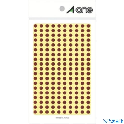 オレンジブック トラスコ中山　TRUSCO3M エーワン[[TM上]] カラーラベル 丸型 5mmΦ 茶 (9枚入) 〔品番:07067〕[ 注番:8066586]特長●豊富なカラーで識別に便利な丸型のラベルです。用途●グラフや分布図の作成...