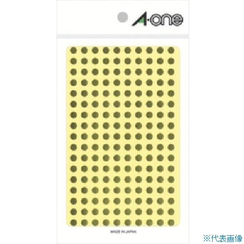 オレンジブック トラスコ中山　TRUSCO3M エーワン[[TM上]] カラーラベル 丸型 5mmΦ 金 (6枚入) 〔品番:07071〕[ 注番:8066590]特長●豊富なカラーで識別に便利な丸型のラベルです。用途●グラフや分布図の作成...