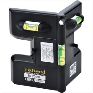 オレンジブック トラスコ中山　TRUSCOエビスダイヤモンド ポストレベル ブラック 〔品番:EDPOSMB〕[ 注番:8066808]特長●柱・パイプの鉛直出しが簡単に出来ます。●6本線気泡管で1/100(1分勾配)・2/100(2分勾配...