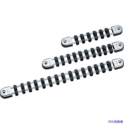 オレンジブック トラスコ中山　TRUSCOネプロス 6.3sq.ソケットホルダー 差込角6.35mm 差込数10 全長219mm 〔品番:NEHB210〕[ 注番:8070420]特長●ソケットが差し込みやすく、持ち運び時は抜けにくくなって...