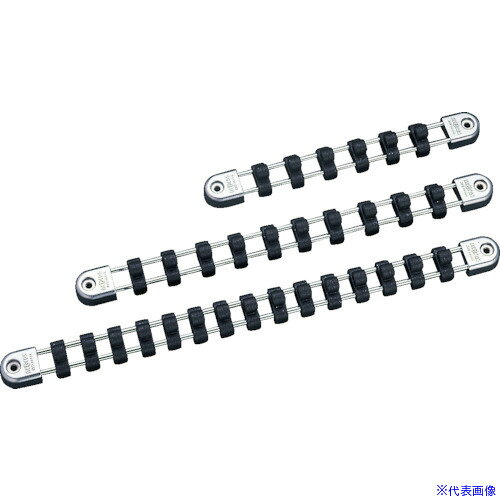 オレンジブック トラスコ中山　TRUSCOネプロス 9.5sq.ソケットホルダー 差込角9.5mm 差込数15 全長369mm 〔品番:NEHB315〕[ 注番:8070424]特長●ソケットが差し込みやすく、持ち運び時は抜けにくくなってい...