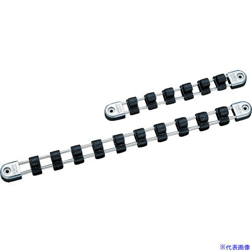 オレンジブック トラスコ中山　TRUSCOネプロス 12.7sq.ソケットホルダー 差込角12.7mm 差込数10 全長369mm 〔品番:NEHB410〕[ 注番:8070426]特長●ソケットが差し込みやすく、持ち運び時は抜けにくくなっ...