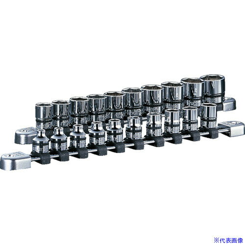 オレンジブック トラスコ中山　TRUSCOネプロス 9.5sq.ソケットセット［20コ組］ 〔品番:NTB320A〕[ 注番:8070551]特長●接触面をより大きくすることで薄肉部への応力の集中を低減するNパワーフィット形状を採用、ボルト...