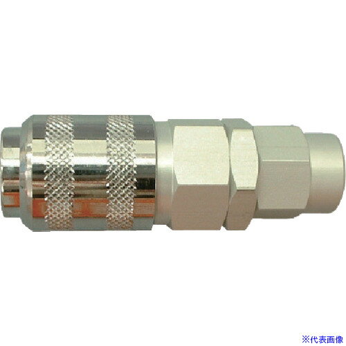 オレンジブック トラスコ中山　TRUSCOチヨダ 金属カップリング ハイコックソケット(ホース継手タイプ) 6mm×9mm 〔品番:ALCT〕[ 注番:8082433]特長●ワンタッチでセット出来ます。●本体がアルミ製で軽量です。●プラグを...