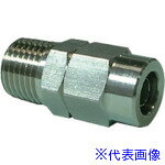 オレンジブック トラスコ中山　TRUSCOチヨダ SUS316メイルコネクタ 8mm・R1/4 〔品番:HS802M〕[ 注番:8082998]特長●パーツは、油脂・グリースを使用しない完全脱脂処理がされています。●袋ナットによる締付け方式...