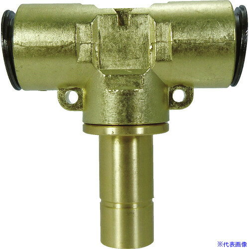 オレンジブック トラスコ中山　TRUSCOチヨダ チューブ継手 フジティーコネクター(金属) 12mm 〔品番:1200TC〕[ 注番:8083215]特長●用具不要のワンタッチ着脱です。●チューブへの傷が付きにくいロック構造です。●ボディ...