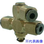 オレンジブック トラスコ中山　TRUSCOチヨダ チューブ継手 フジ ダブルバンジョー(金属) 4mm M5×0.8 〔品番:4M5S1D1〕[ 注番:8083547]特長●用具不要のワンタッチ着脱です。●チューブへの傷がつきにくいロック構...