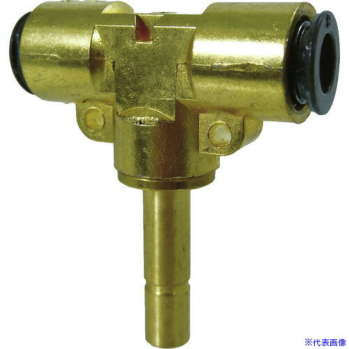 オレンジブック トラスコ中山　TRUSCOチヨダ チューブ継手 フジティーコネクター(金属) 6mm 〔品番:600TC〕[ 注番:8083681]特長●用具不要のワンタッチ着脱です。●チューブへの傷が付きにくいロック構造です。●ボディーが...