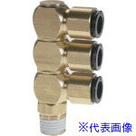 オレンジブック トラスコ中山　TRUSCOチヨダ チューブ継手 フジ トリプルバンジョー(金属) 8mm R1/8 〔品番:801S3〕[ 注番:8083846]特長●用具不要のワンタッチ着脱です。●チューブへの傷がつきにくいロック構造です...