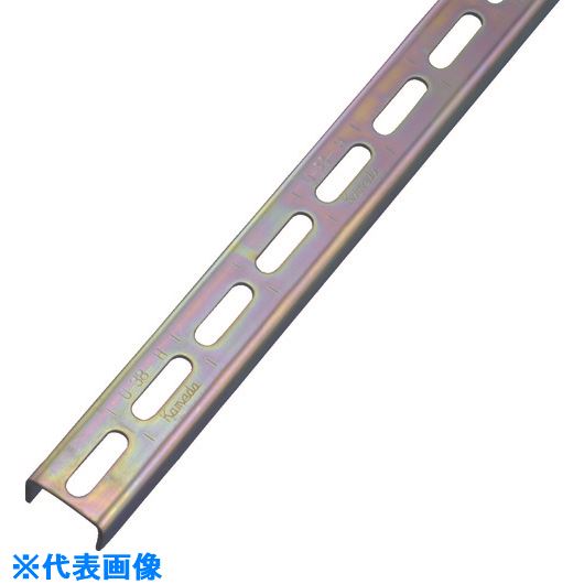 オレンジブック トラスコ中山　TRUSCOカメダ Uカナグ U−38H−3C 〔品番:U38H3C〕[ 注番:8085208]特長●便利な穴あきチャンネルです。●高精度プレスにより正確な穴あけ加工をしています。●ロールフォーミングによる曲げ...