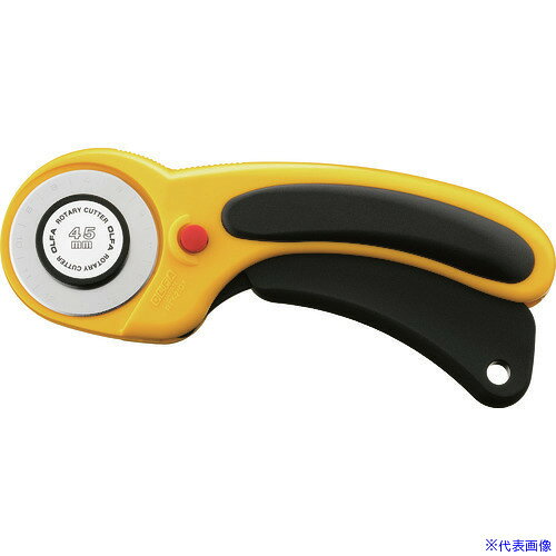 オレンジブック トラスコ中山　TRUSCOOLFA セーフティロータリーカッターL型 〔品番:156B〕[ 注番:8085496]特長●布地・薄紙・フィルム・ゴムシート・皮なども刃を回転させることで切断が可能です。●握ったときだけ刃が出る安...