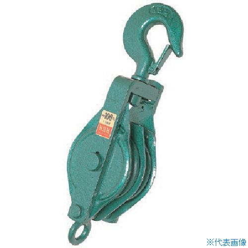 オレンジブック トラスコ中山　TRUSCOHHH 強力型滑車二車スナッチ フック型150mm 〔品番:1502S〕[ 注番:8087142]特長●側板が開くのでロープの途中からでも装着できます。用途●ロープを通し、荷物等の吊り上げや引っ張り...