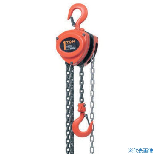 オレンジブック トラスコ中山　TRUSCOHHH チェーンブロック 定格荷重0.5t 揚程2.5m 〔品番:RCB0.5〕[ 注番:8087218]特長●小型・軽量です。●主軸受部にはニードルベアリングが入れてあり、小さい労力で荷揚げが出来...