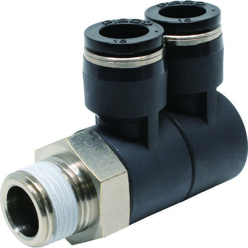 オレンジブック トラスコ中山　TRUSCOPISCO チューブフィッティング ダブルユニバーサルエルボチューブ10ネジ03 〔品番:PHW1003〕[ 注番:8095405]特長●機種を豊富に取り揃え、あらゆる空気圧配管に対応します。●機種...