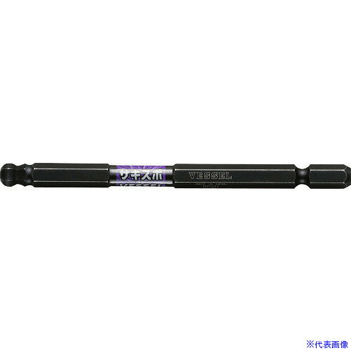オレンジブック トラスコ中山　TRUSCOVESSEL 段付サキスボボールポイントビットSS16BP 対辺6.0×100mm 〔品番:SS16BP6010〕[ 注番:8106946]特長●六角穴付きボルト、六角穴付き止めネジ用のビットです。...