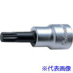 オレンジブック トラスコ中山　TRUSCOKo−ken トルクスビットソケット 差込角9.5mm 対辺T30 〔品番:3025.140T30〕[ 注番:8118785]特長●全長140mmのトルクスビットソケットです。●ラチェットハンドルを...