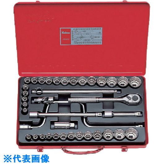 オレンジブック トラスコ中山　TRUSCOKo-ken ソケットセット 差込角12.7mm 〔品番:4238AM〕[ 注番:8119351]特長仕様●差込角(mm)：12.7仕様2材質/仕上セット内容/付属品注意原産国（名称）日本JANコー...