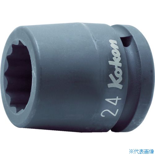 オレンジブック トラスコ中山　TRUSCOKo−ken インパクト12角ソケット 〔品番:16405M24〕[ 注番:8121121]特長●ボルト／ナットに接する開口部(12角)はもちろんのこと、差込側の四角駆動部にも角を傷めずハイトルクを...