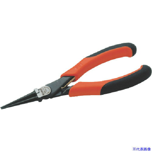 オレンジブック トラスコ中山　TRUSCOBAHCO ラウンドノーズプライヤー 全長152mm 〔品番:2521G140〕[ 注番:8131328]特長●人間工学に基づいた手にやさしいエルゴハンドルです。●先端が細く丸いため、狭所での作業に...