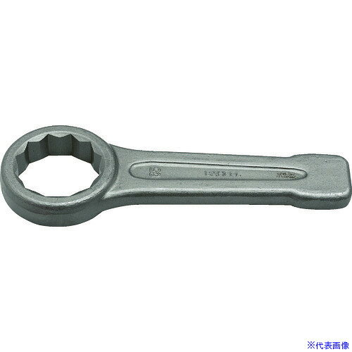 オレンジブック トラスコ中山　TRUSCOBAHCO 打撃メガネエンドレンチ27mm 〔品番:7444SGM27〕[ 注番:8131965]特長●錆びついたボルトやナットを緩めるのに最適です。●柄の後部を打撃できます。用途●錆びたナットやボ...