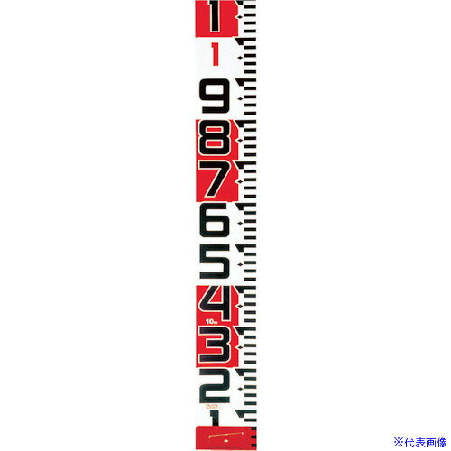 オレンジブック トラスコ中山　TRUSCOタジマ シムロンロッド−150 長さ10m 1mアカシロ仕様 紙箱 〔品番:SYR10TK〕[ 注番:8134655]特長●芯材のガラスクロスは高密度織なので、引っ張りや裂けに強いです。●写真写りの...