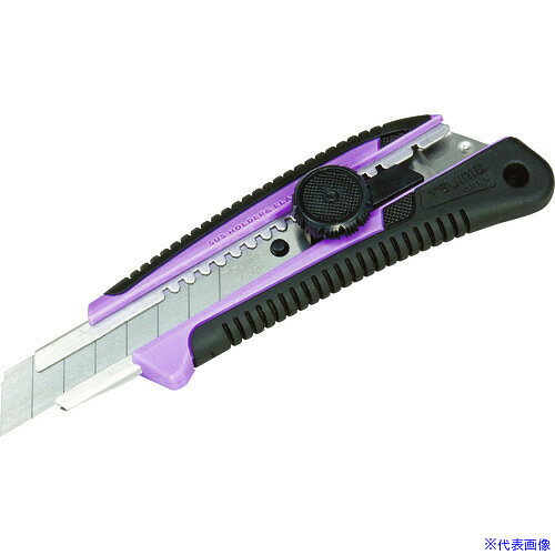 オレンジブック トラスコ中山　TRUSCOタジマ カッターナイフ ネジプロ グリーL バイオレット クリアケース入 〔品番:LC561VLCL〕[ 注番:8134878]特長●強力ネジ式ロックです。●頑丈な0.8mm厚ブレードホルダーを採用...