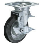 オレンジブック トラスコ中山　TRUSCOハンマー スイッチキャスター ゴム車輪 150mm ストッパー付 〔品番:419F0SR150〕[ 注番:8140995]特長●レバーとペダルの操作により、簡単に旋回式と固定式を切り替える事ができる...