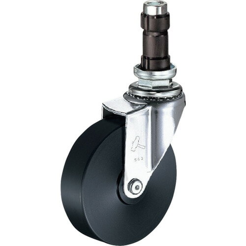 オレンジブック トラスコ中山　TRUSCOハンマー パイプ差込み旋回式MCナイロン車輪 150mm φ25用 〔品番:4203ENMC150〕[ 注番:8143131]特長仕様●許容荷重(daN)：70●車輪径D(mm)：150●タイプ：自...