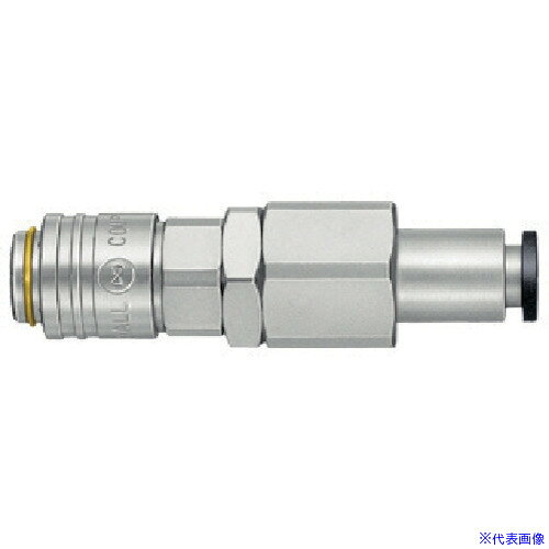 オレンジブック トラスコ中山　TRUSCO日東 スモールカプラ(チューブ取付用) 適合チューブ外径8mm(51364) 〔品番:MS20SC8BRASSNBR〕[ 注番:8147586]特長●ソケットにバルブ機構を備えたスリーブ外径14mm...
