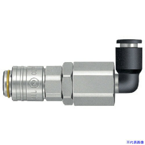 オレンジブック トラスコ中山　TRUSCO日東 スモールカプラ(L型チューブ取付用) 適合チューブ外径6mm(51360) 〔品番:MS20SCL6BRASSNBR〕[ 注番:8147589]特長●ソケットにバルブ機構を備えたスリーブ外径1...