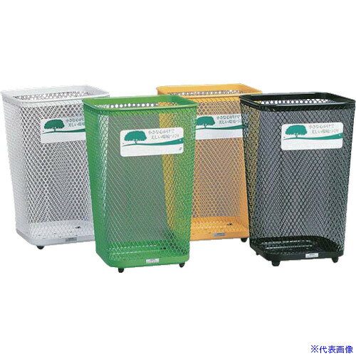 オレンジブック トラスコ中山　TRUSCO緑十字 屋外用ダストボックス(角型) 黒 DS-197-444(黒) 容量103L 高さ710mm スチール 〔品番:146054〕[ 注番:8151784]特長●景観に合わせた色を選べるシンプルな...