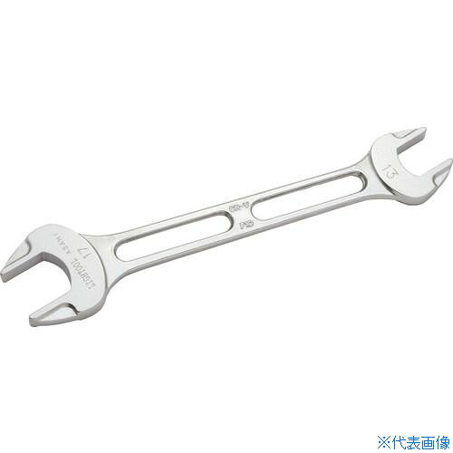 オレンジブック トラスコ中山　TRUSCOASH ライツールやり形両口スパナ13mm×17mm 〔品番:LSX1317〕[ 注番:8165373]特長●メーカー比で20％以上軽量化するとともに省資源を目指した工具です。●JIS S級です。用...