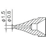 オレンジブック トラスコ中山　TRUSCO白光 SS型 ノズル/0.8mm 〔品番:N6102〕[ 注番:8184547]特長仕様●内径(mm)：0.8●外径(mm)：1.5仕様2●適用吸取器：FR-301、FR-410材質/仕上セット内容...