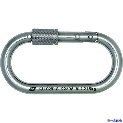 オレンジブック トラスコ中山　TRUSCO123 カラビナ ステンKA102ダブルストッパー 〔品番:KA102WS〕[ 注番:8187768]特長●アルミ合金製に比べ靭性と耐摩耗性に優れています。●安全環が標準品(O型環つきなど)に比べ1...