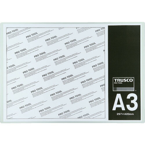 オレンジブック トラスコ中山　TRUSCOTRUSCO 厚口カードケース A3 〔品番:THCCHA3〕[ 注番:8188202]特長●0.5mm厚のため、適度な厚さがあり折れにくく丈夫です。●図面の保管、書類回覧など内容物を傷めたり傷つけ...