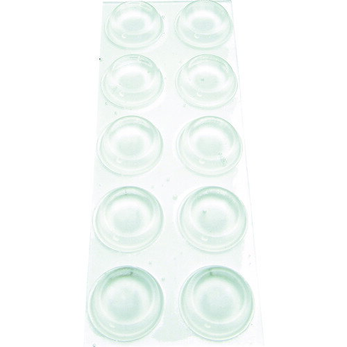 オレンジブック トラスコ中山　TRUSCOWAKI ソフトクッション φ12.7X3.5mm 10個入り 〔品番:CN017〕[ 注番:8190141]特長●ゴムのような弾力性で衝撃を吸収して音やキズを防止します。●粘着剤付きで取り付けが簡...