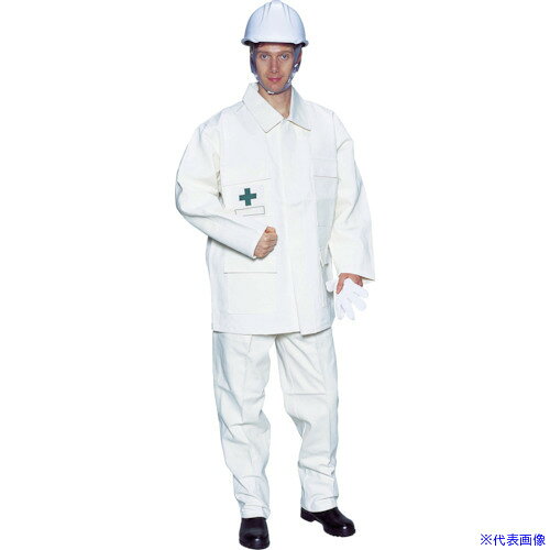 オレンジブック トラスコ中山　TRUSCO日本エンコン プロバン[[R上]]耐熱防炎服 ズボン ウエスト84 サイズM 〔品番:5161AM〕[ 注番:8192903]特長●綿100%の風合いを保ちながら、特殊な防炎加工により優れた耐熱防炎...