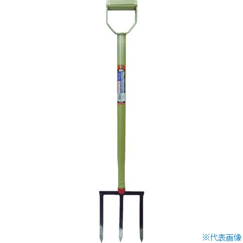 オレンジブック トラスコ中山　TRUSCO金象 ホーク 土起こしフォーク 3本爪 全長930mm 〔品番:079813〕[ 注番:8193356]特長●テコの原理で土起こしが楽にできます。用途●畑の土起こし。仕様●全長(mm)：930●爪数...