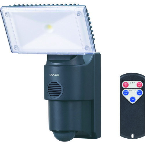 オレンジブック トラスコ中山　TRUSCOTAKEX サイレン付LED人感ライト 〔品番:LCL30SI〕[ 注番:8204969]特長●リモコン操作でライト・サイレンを制御します。●屋外での設置も可能な防雨型です。●最大30分間の連続点灯...