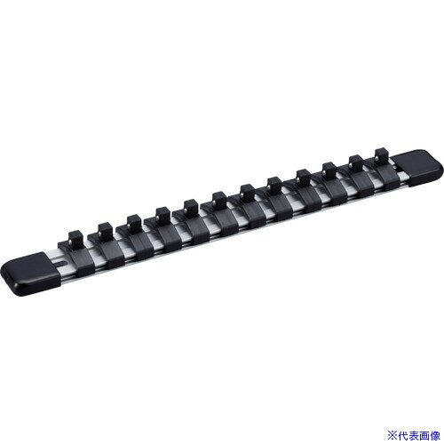 オレンジブック トラスコ中山　TRUSCOTONE ソケットホルダー(アルミタイプ) 差込角6.35mm 差込数12 〔品番:SH1212〕[ 注番:8219004]特長●ソケット、ジョイント類をすっきり整理することができるアルミレールのソ...