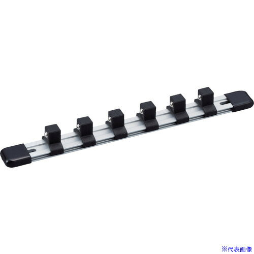 オレンジブック トラスコ中山　TRUSCOTONE ソケットホルダー(アルミタイプ) 差込角12.7mm 差込数6 〔品番:SH1406〕[ 注番:8219009]特長●ソケット、ジョイント類をすっきり整理することができるアルミレールのソケ...
