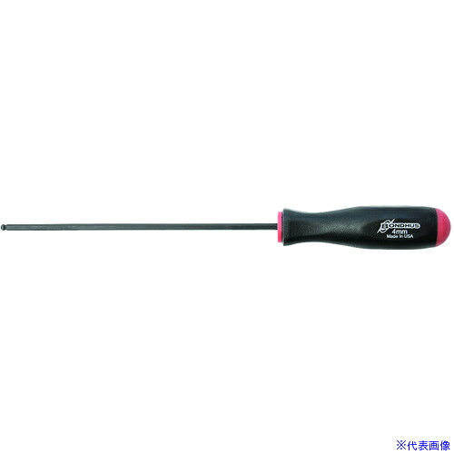 オレンジブック トラスコ中山　TRUSCOBONDHUS ボールポイントロングドライバー 4mm BSL4MM No.10760 〔品番:BSL4MM〕[ 注番:8230680]特長●グリップはトルク伝達がよく、滑りを防止したデザインとなっ...