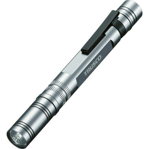 オレンジブック トラスコ中山　TRUSCOTRUSCO アルミLEDペンライト 1球 110ルーメン 〔品番:TLP85SV〕[ 注番:8245452]特長●スリムなクリップ付ペンタイプで、携帯が便利です。●衝撃に強いアルミボディーです。仕...